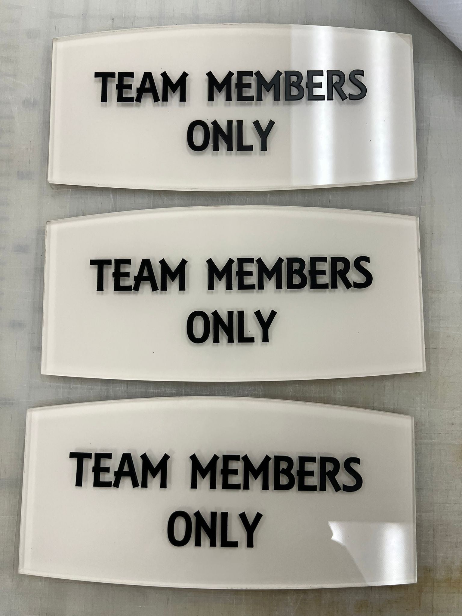 Acrylic signs
