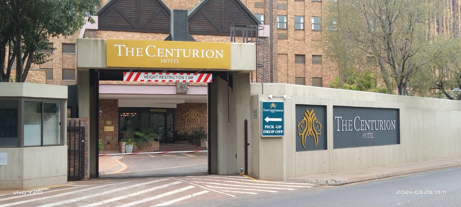 Signage for Centurion Hotel