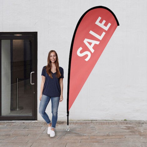 Buy custom branded Small Tear Drop Flag Kits with your logo! - Signage