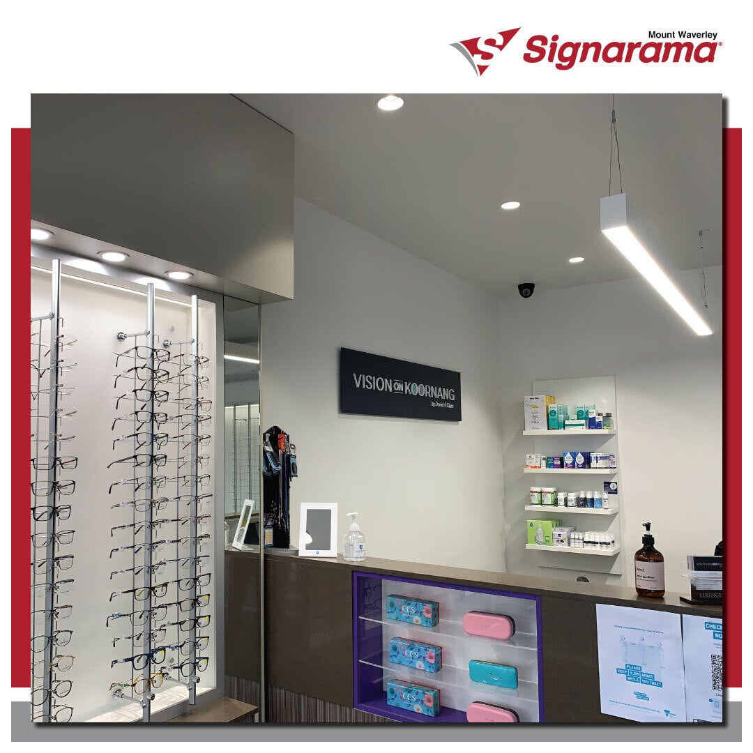 Reception Sign - Vision On Koornang Carnegie | Signarama Mount Waverley