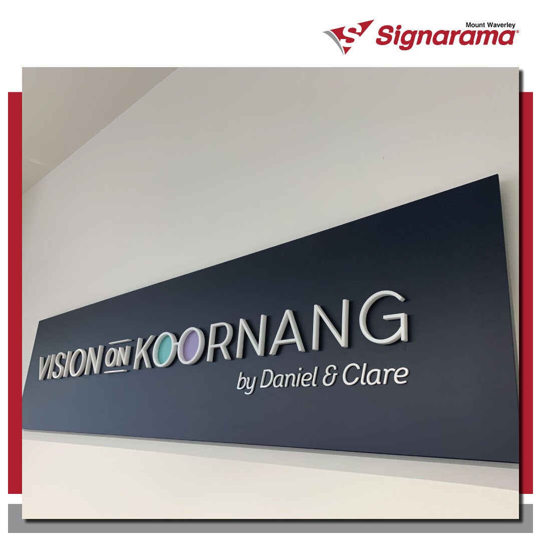 Reception Sign - Vision On Koornang Carnegie | Signarama Mount Waverley
