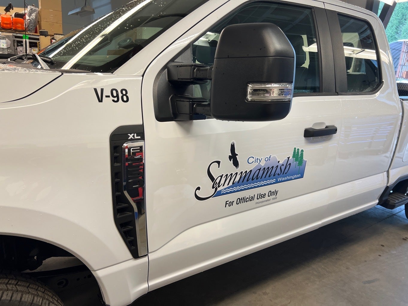 Custom Vehicle Decals for City of Sammamish Fleet Shows Community Presence