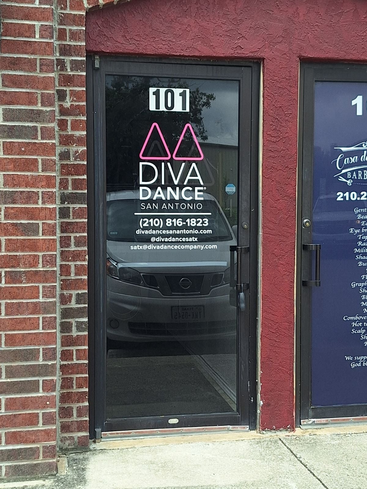 Diva Dance - Door Graphics - New Pylon Sign - San Antonio