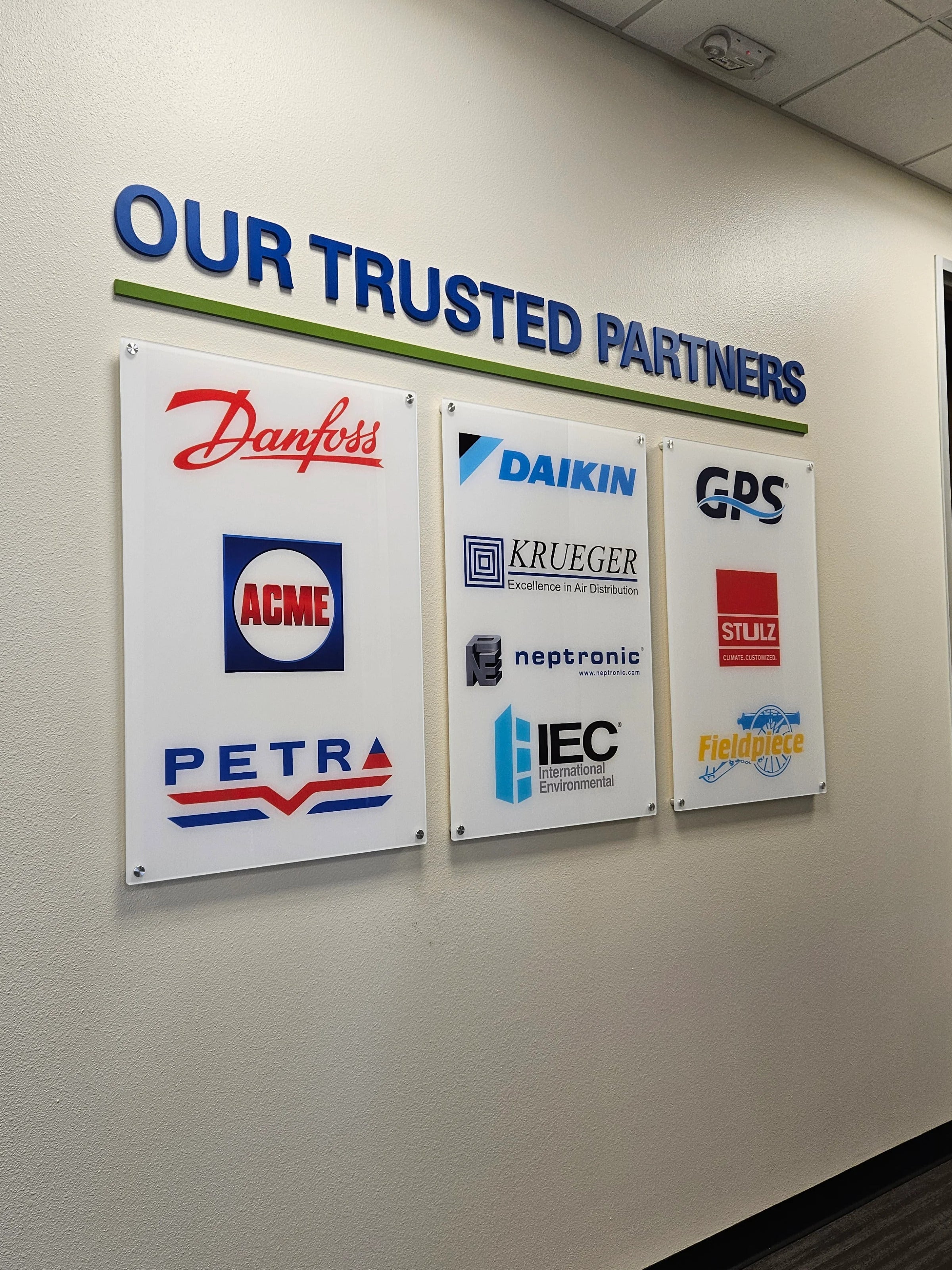 Custom Interior Signage for Houston Area Businesses