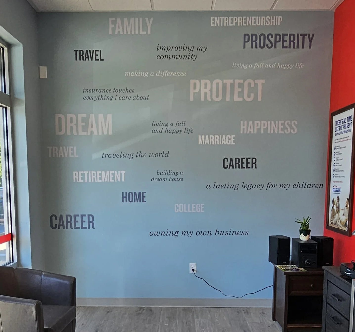 Use your walls for telling a story with Murals and Wall Graphics