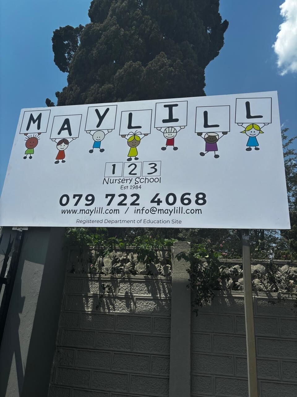 Fun signage completed for local nursery school