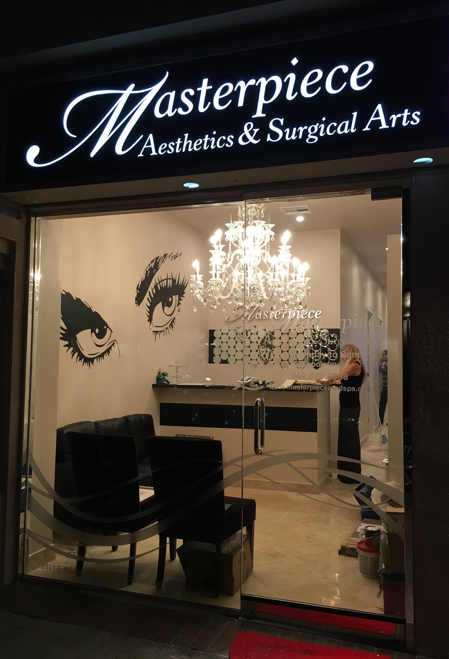 Custom Building Sign and Window Graphics for Masterpiece Aesthetics