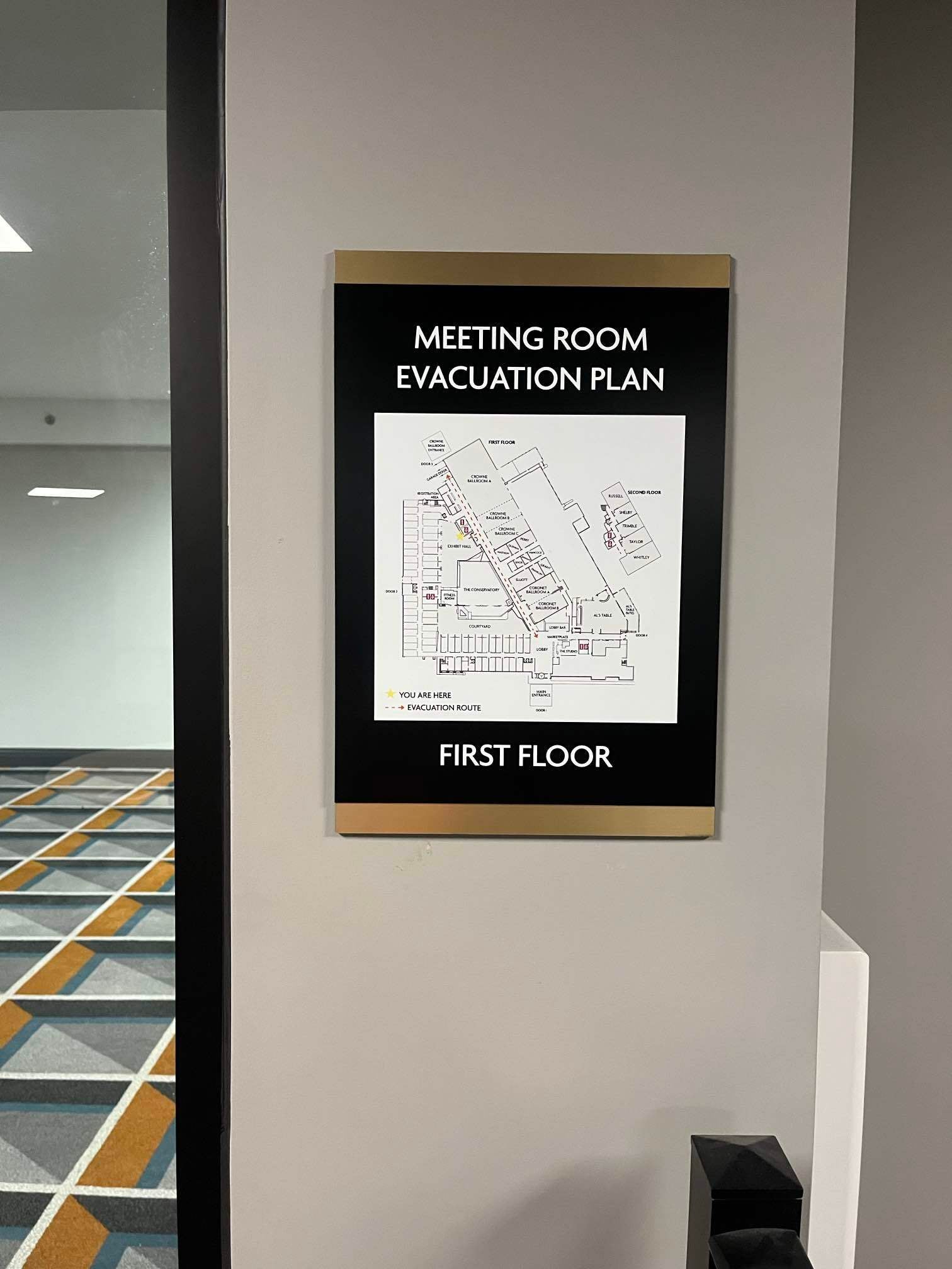 Custom Signage for Hotel Wayfinding and Life Safety in Louisville