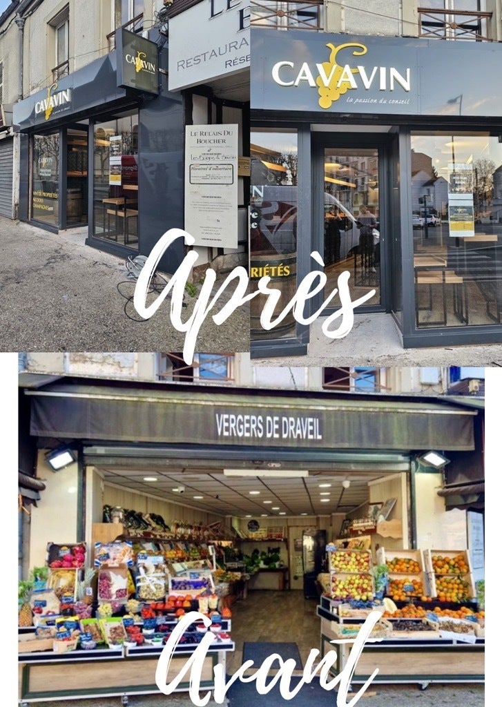 habillage de façade de magasin