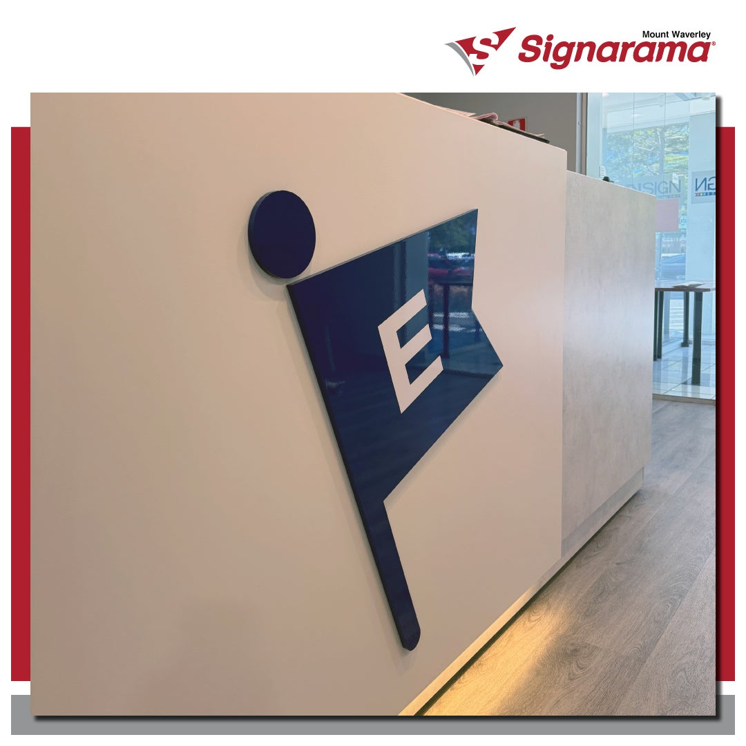 3D Reception Wall & Desk Sign - Ensign Laboratories, Mulgrave ...