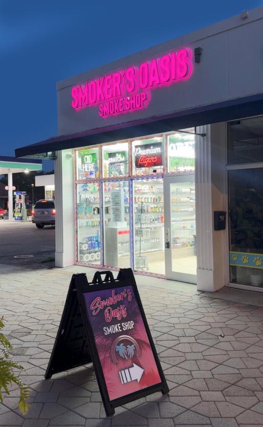 Smokers Oasis Lights Up with NEW Colorful Channel Letters
