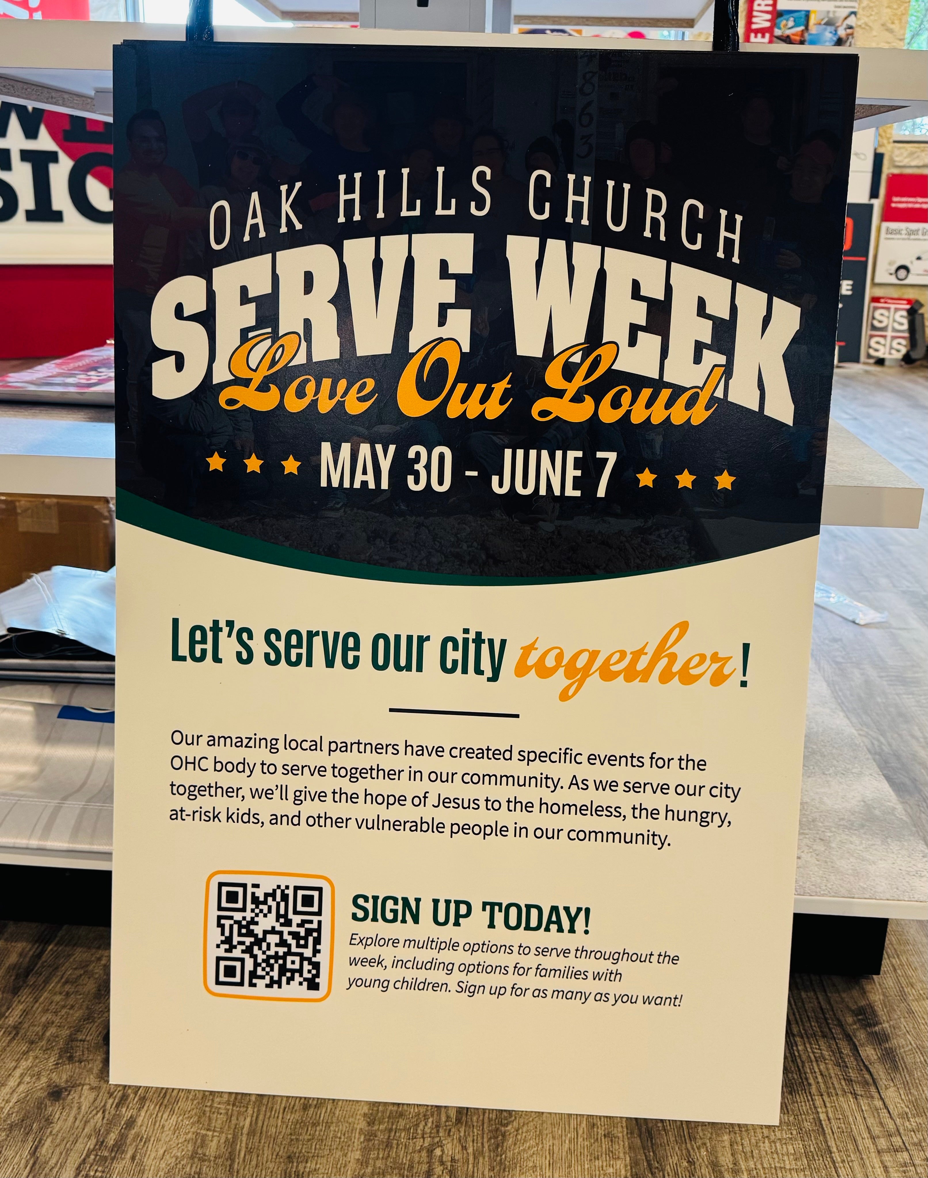 Churches of San Antonio and the Hill Country — need quick-turn signage ...