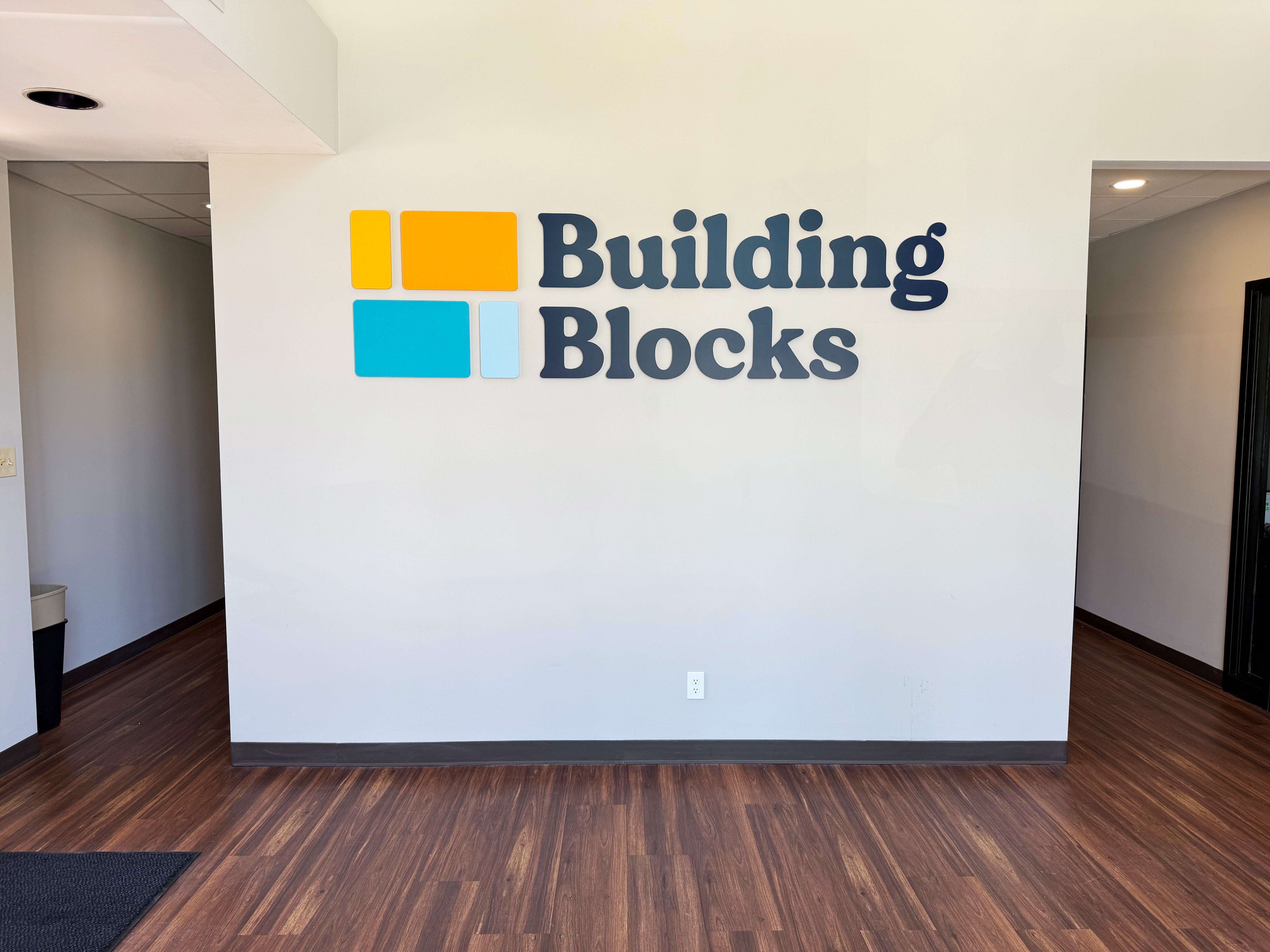 Building Blocks - Custom Acrylic Logo for the Lobby