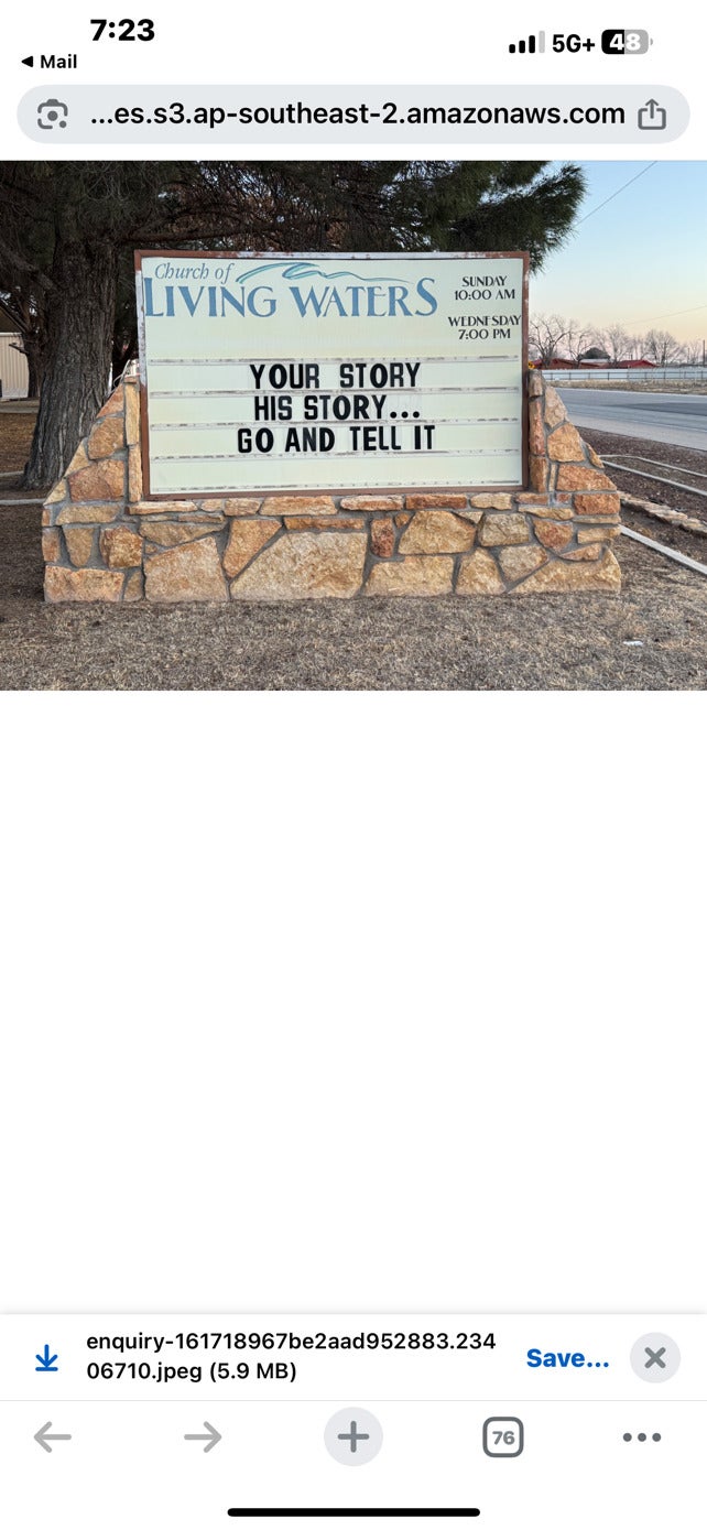 Updated LED Monument Sign