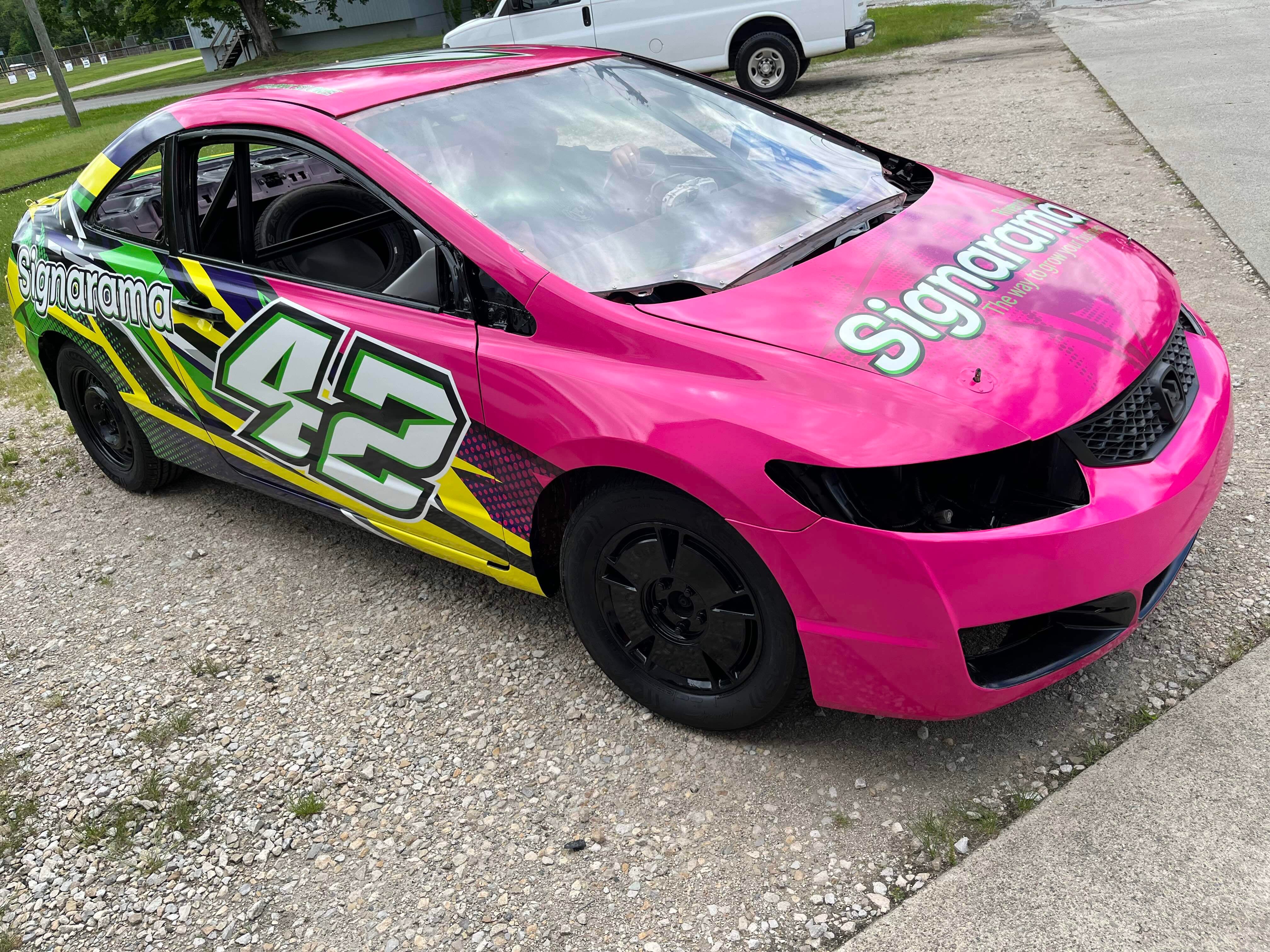 Signarama Rivercities Hits the Track with Bold New Race Car Wrap: Frank ...