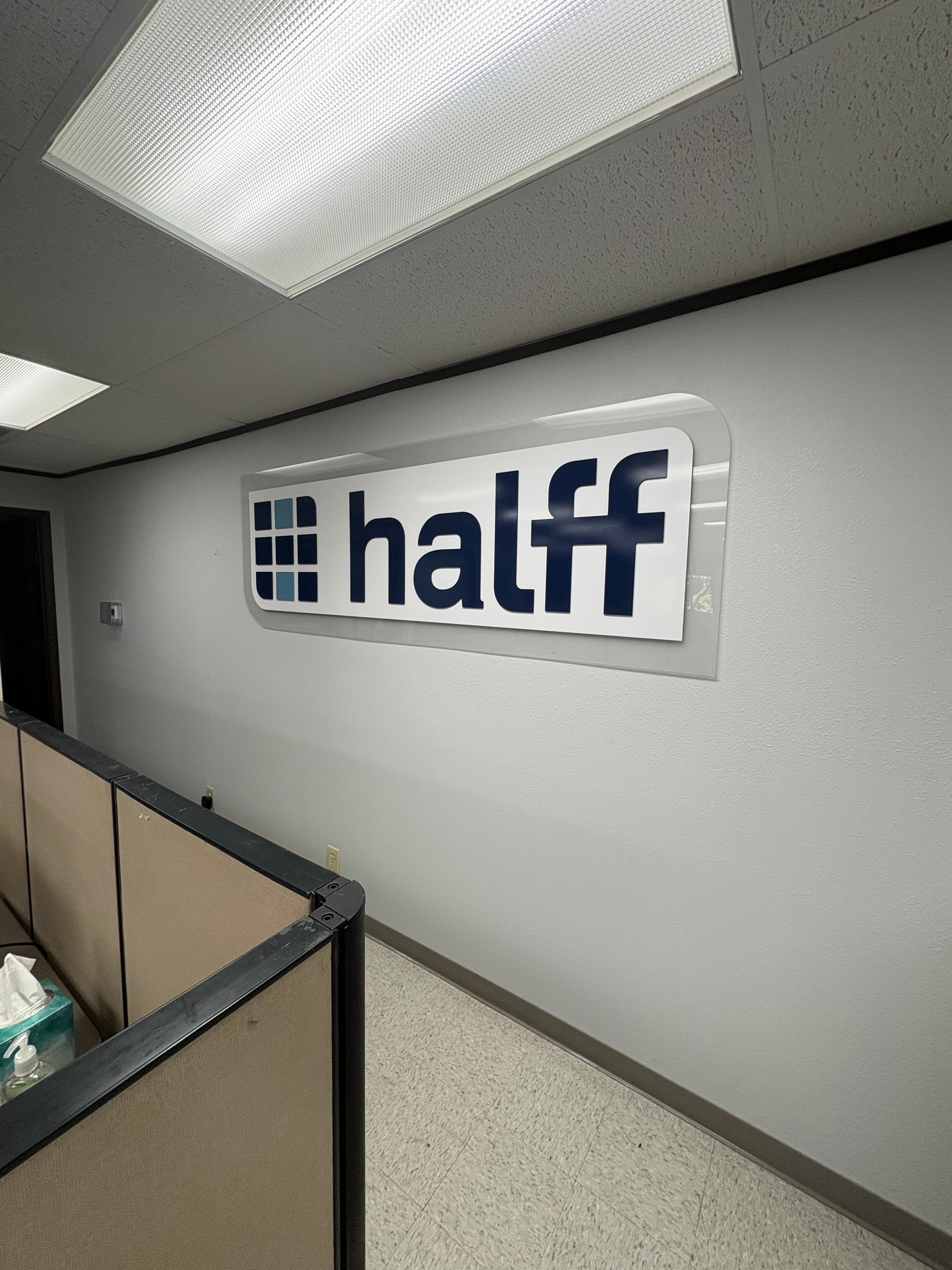 Check out the sleek new lobby and room signs we installed for Halff in ...