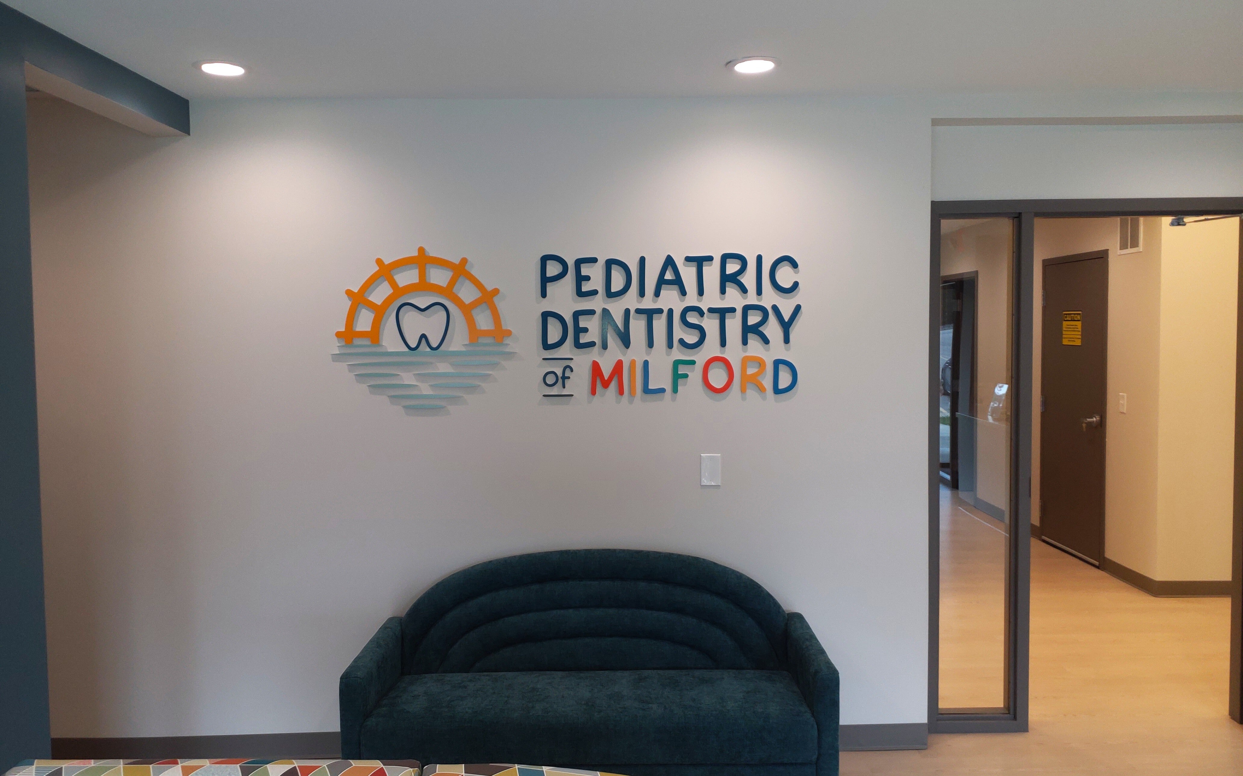 Colorful Interior Signage With Pediatric Dentistry of Milford