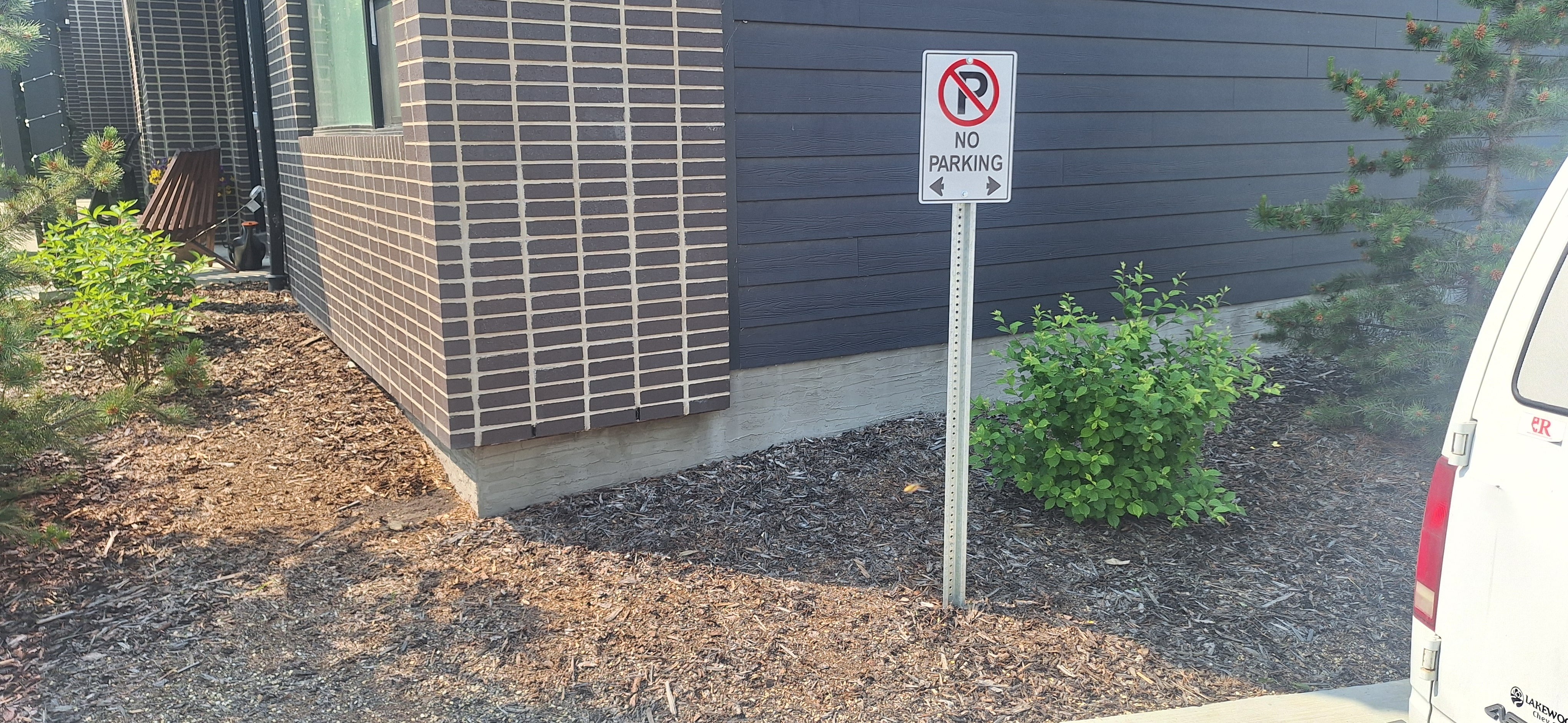 Reflective Parking Sign & Post for KDM Management in Edmonton, AB