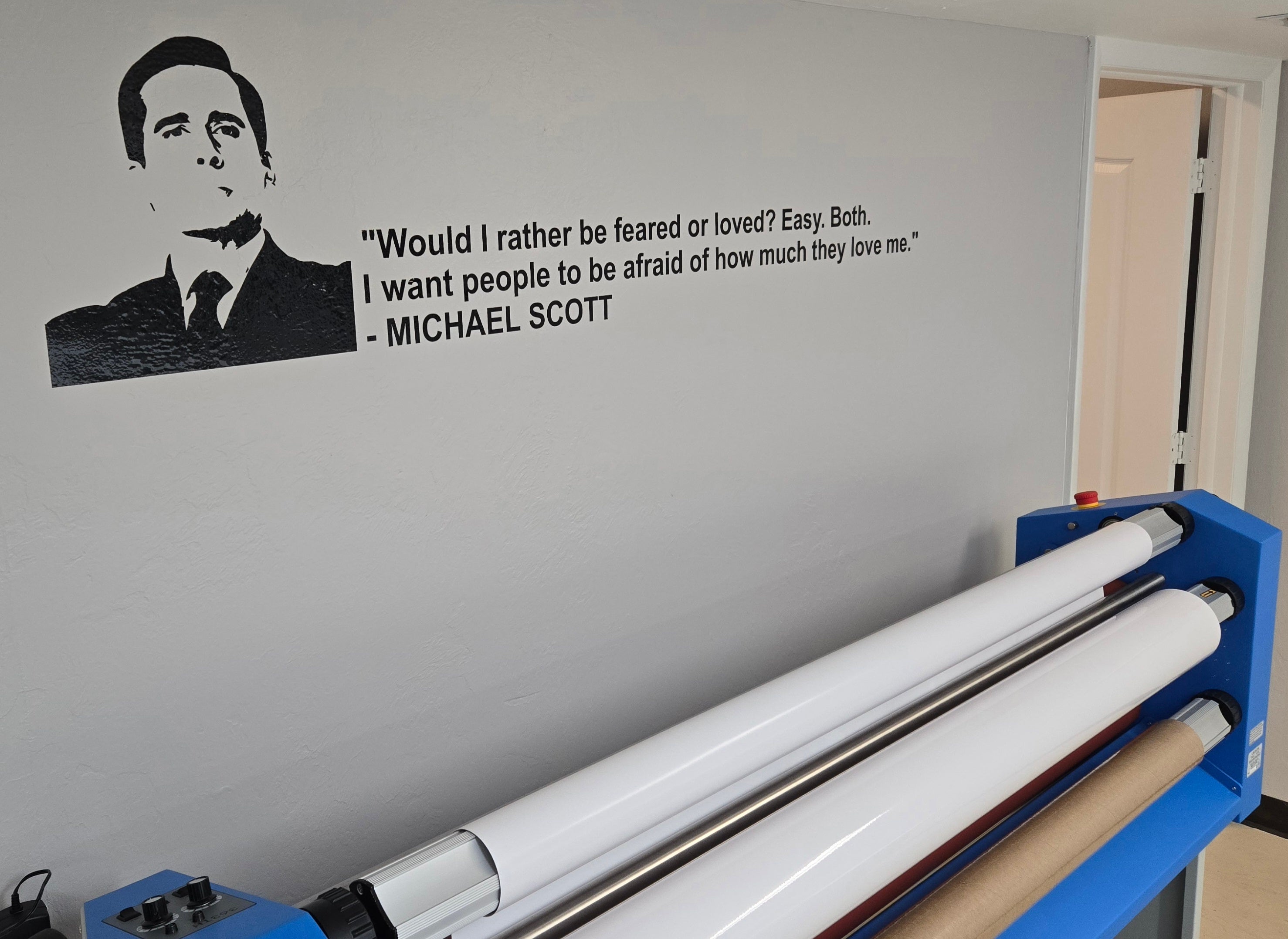 Meet Michael Scott – Our Laminator-in-Chief (Feared, Loved, and Glossy)