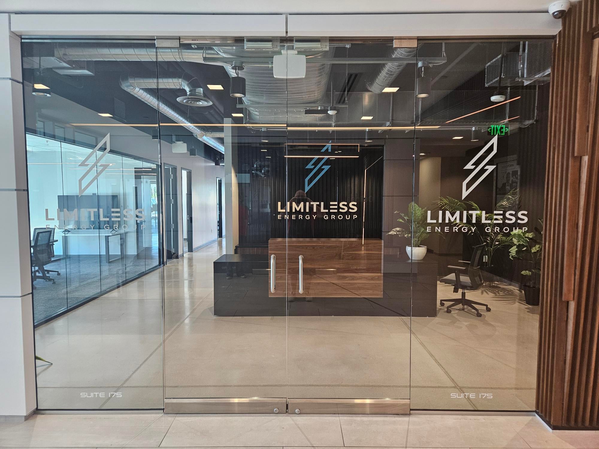 A Full Office Rebrand: Clean Vinyl & Dimensional Signage for Limitless ...