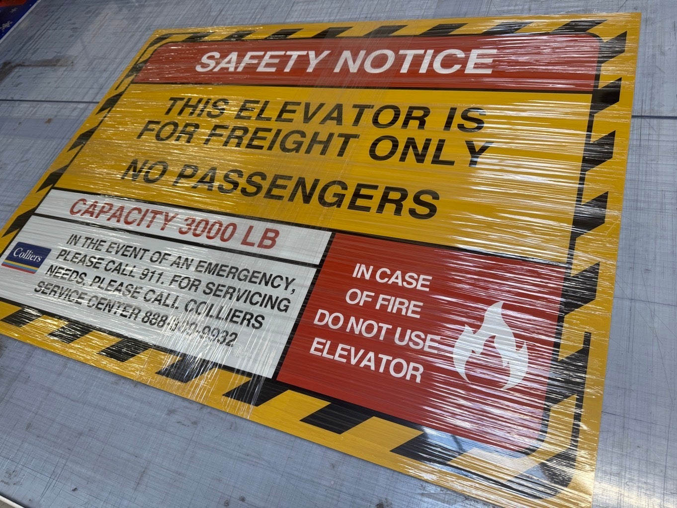 Signs to Promote Site Safety - Colliers, Redmond, WA