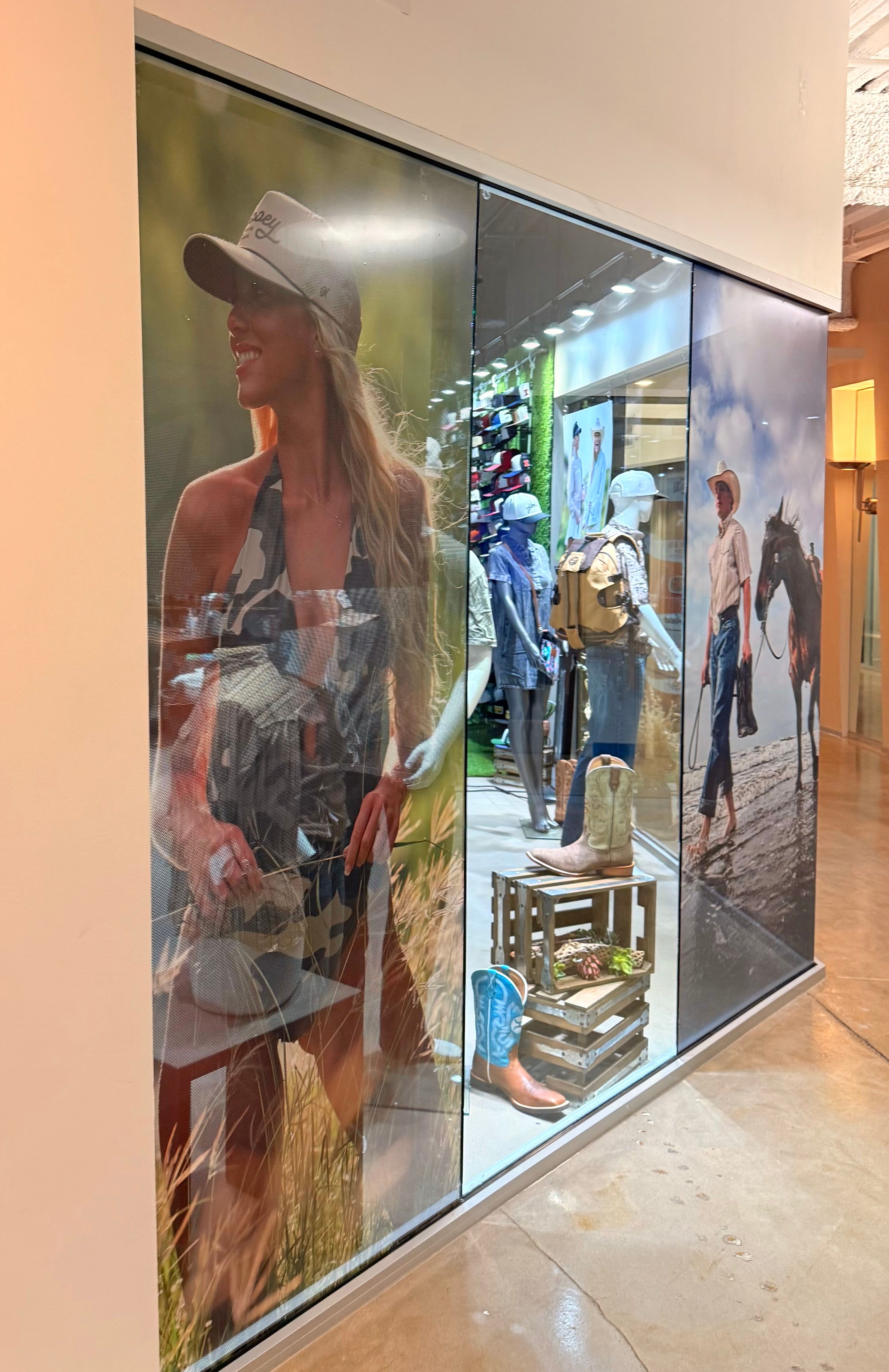 Perforated Windows and Foam Store Displays for Hooey done by Signarama ...