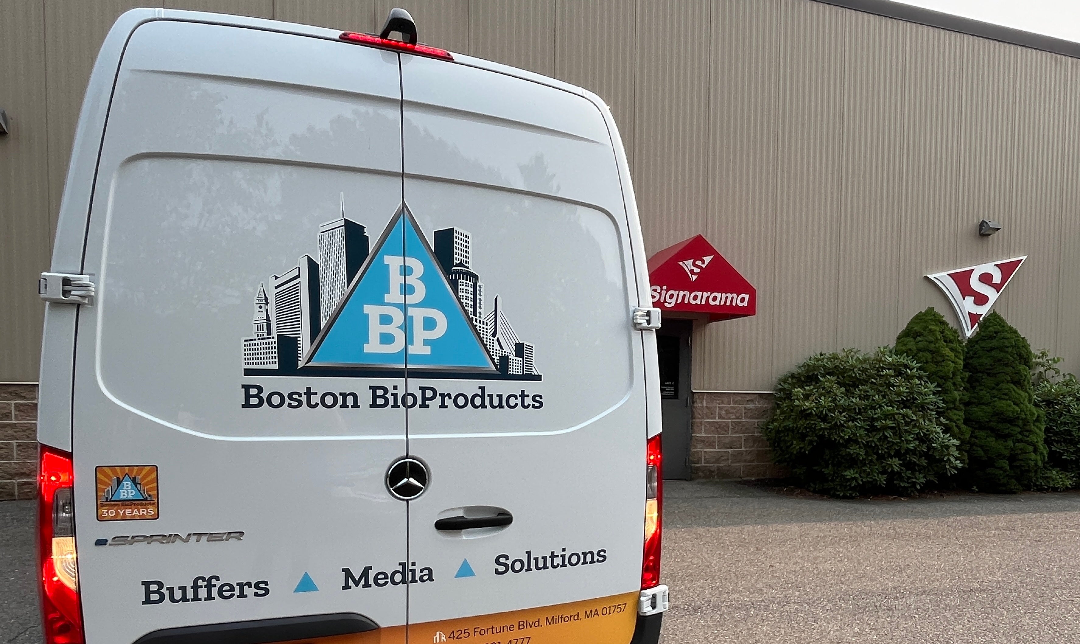 Van Graphics & Lettering - Boston BioProducts (Milford, MA)