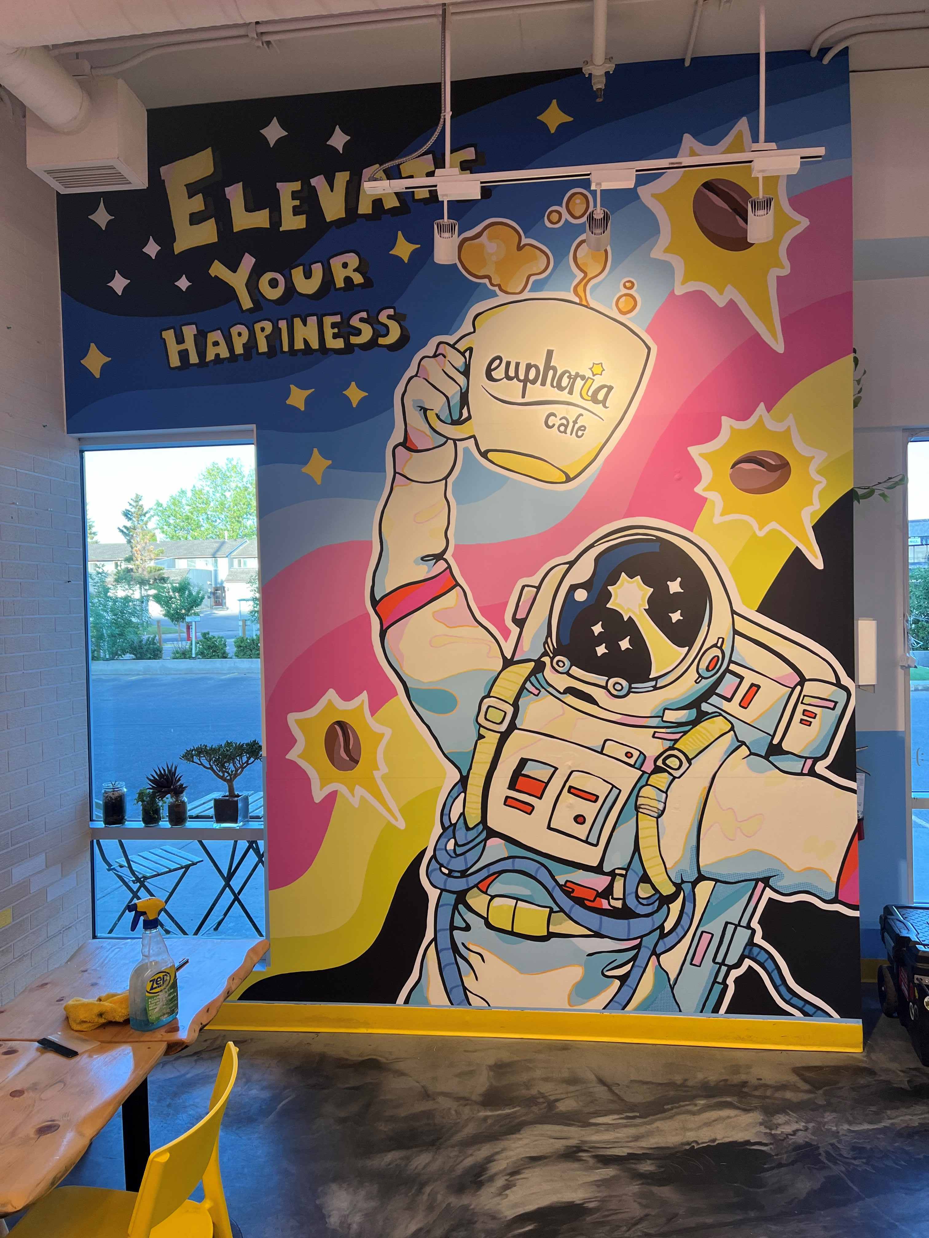 Euphoria Cafe - Interior Wall Mural