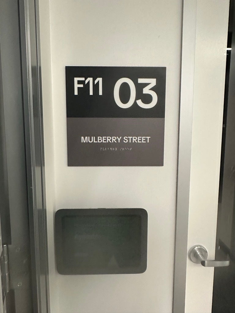 Custom Office Suite Plaques for Property Managers and Tenants