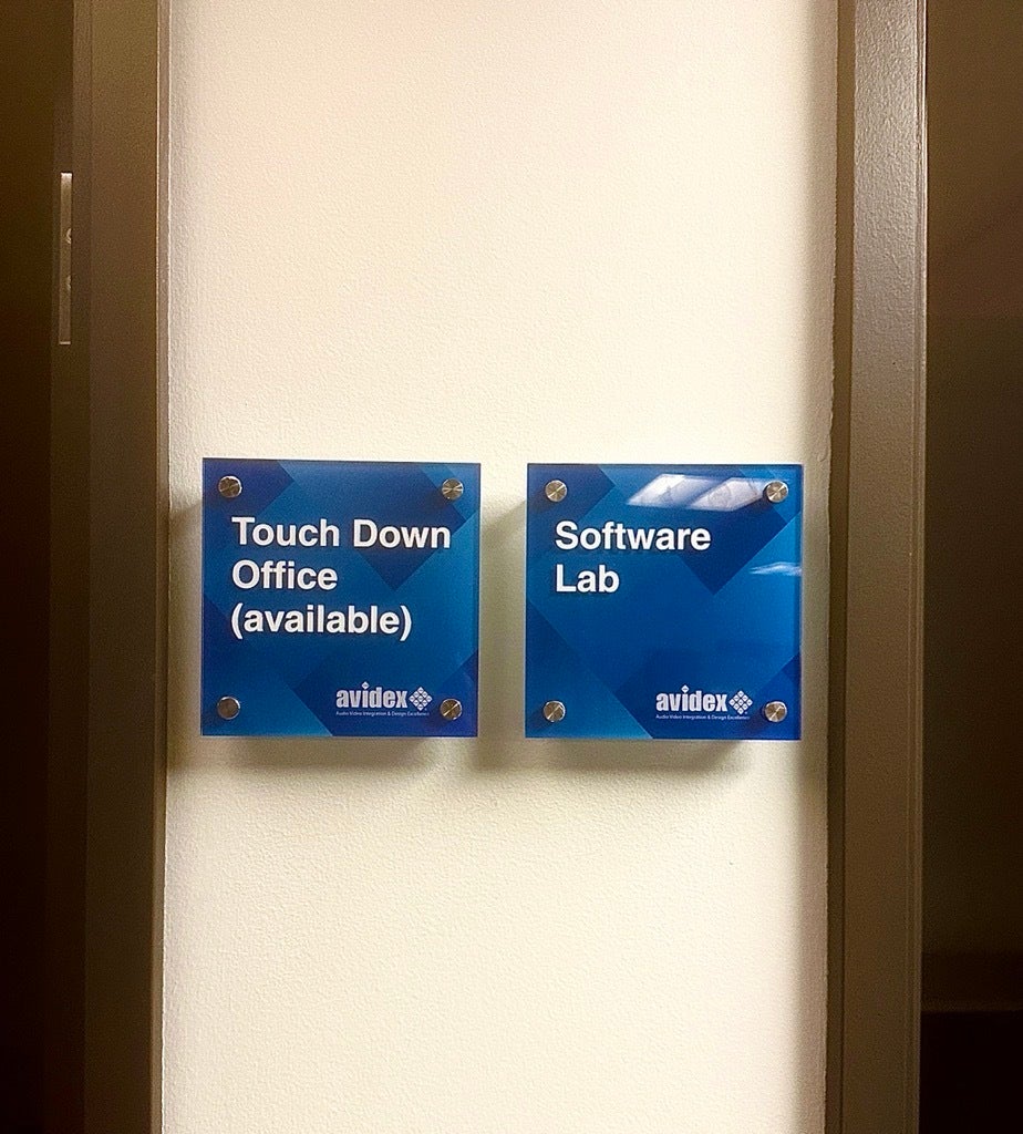 Custom Office Suite Plaques for Property Managers and Tenants