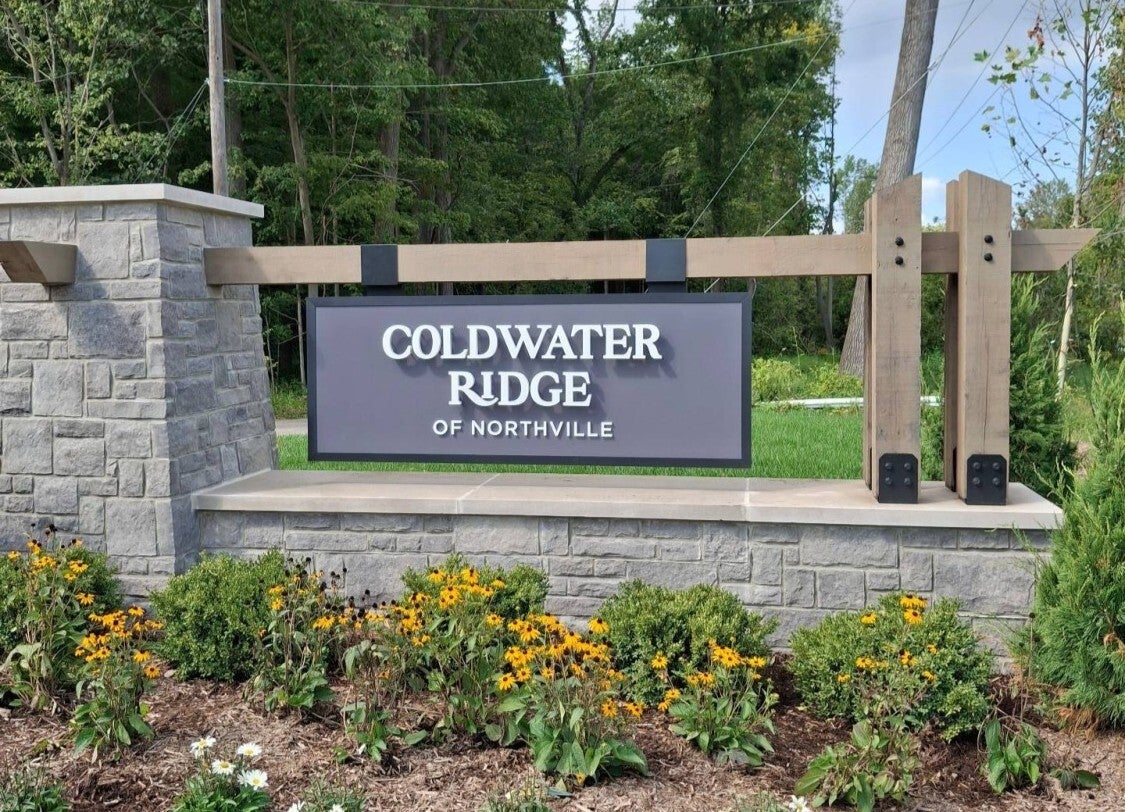 Luxury Monument Signs with Toll Brothers: Coldwater Ridge of Northville