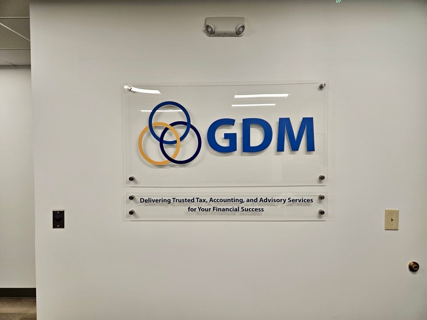 Custom Lobby Signs: How GDM Elevated Their Brand with Professional ...