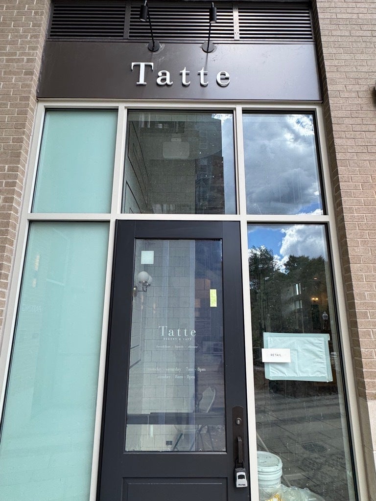 Vinyl Lettering and Acrylic Signage for Tatte Bakery in Fairfax and ...