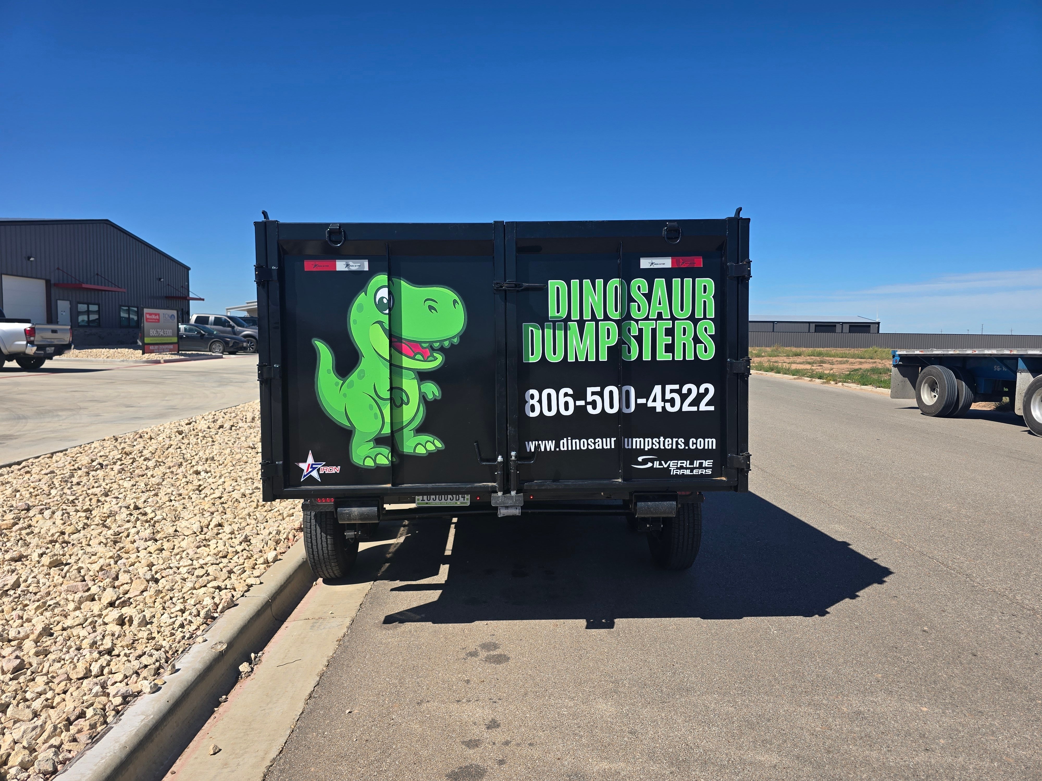 Custom Dinosaur Dumpster Decals