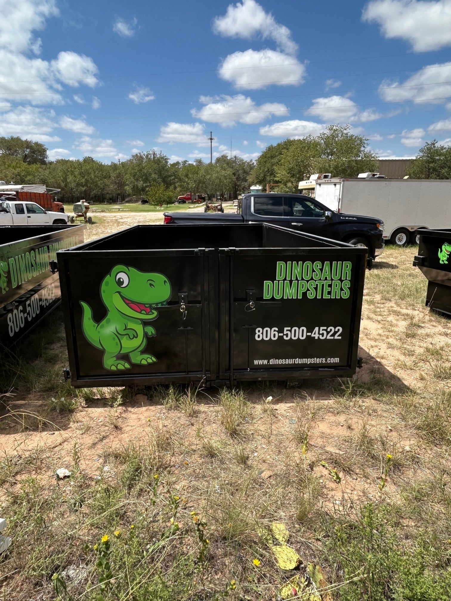 Custom Dinosaur Dumpster Decals