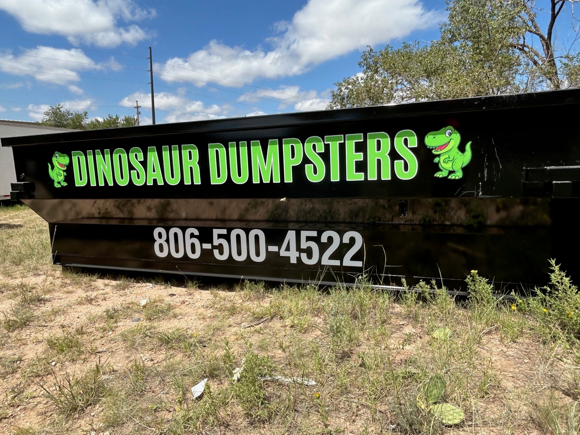 Custom Dinosaur Dumpster Decals