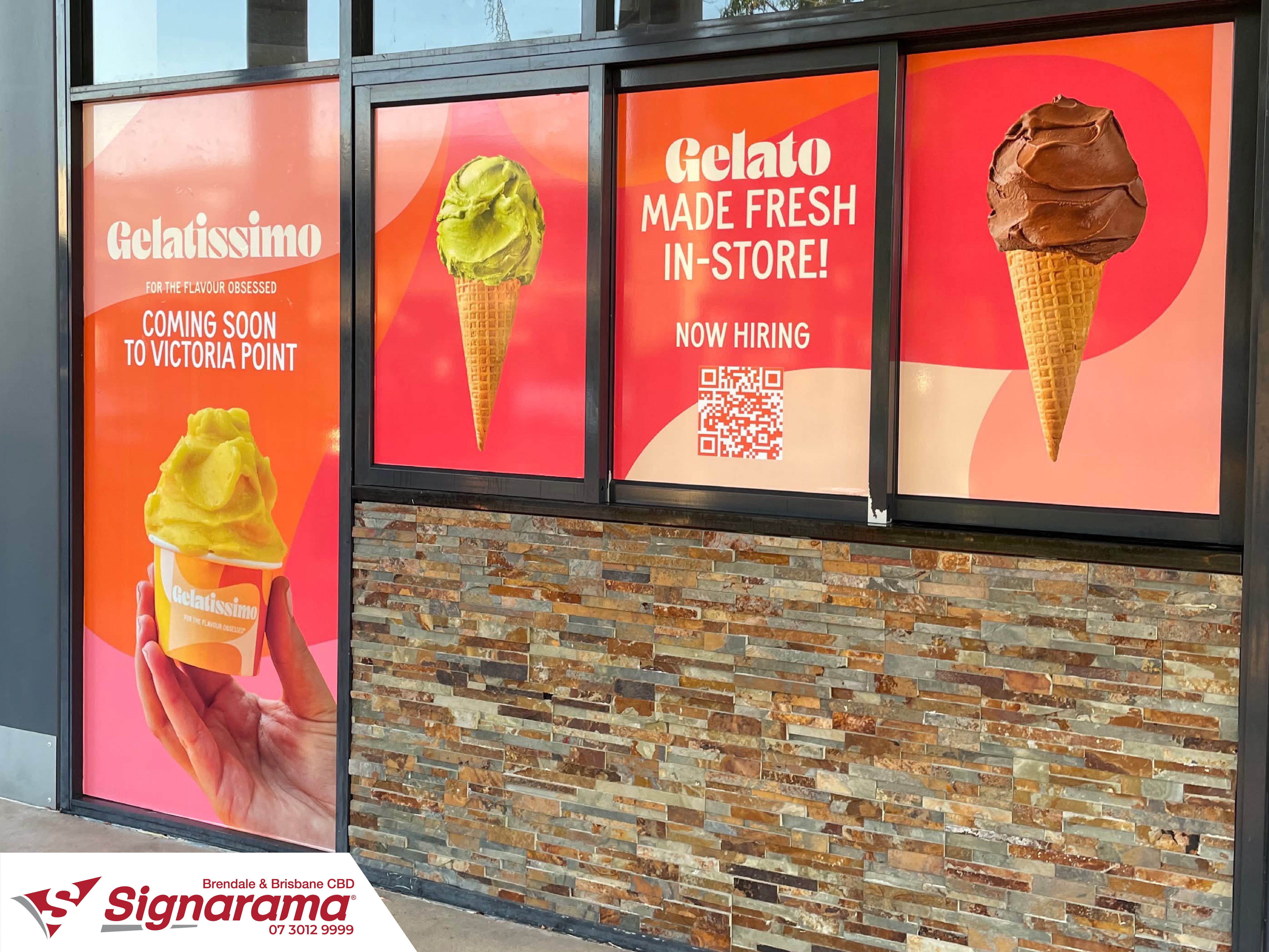 Coming Soon - Gelatissimo Victoria Point Hoarding Signs - Signarama ...