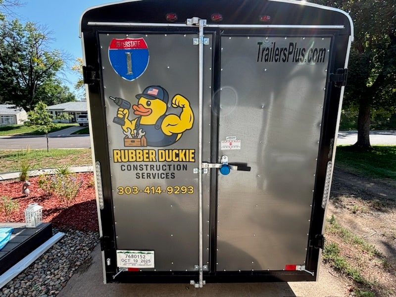 Bold Vinyl Trailer Graphics for a Local Construction Company