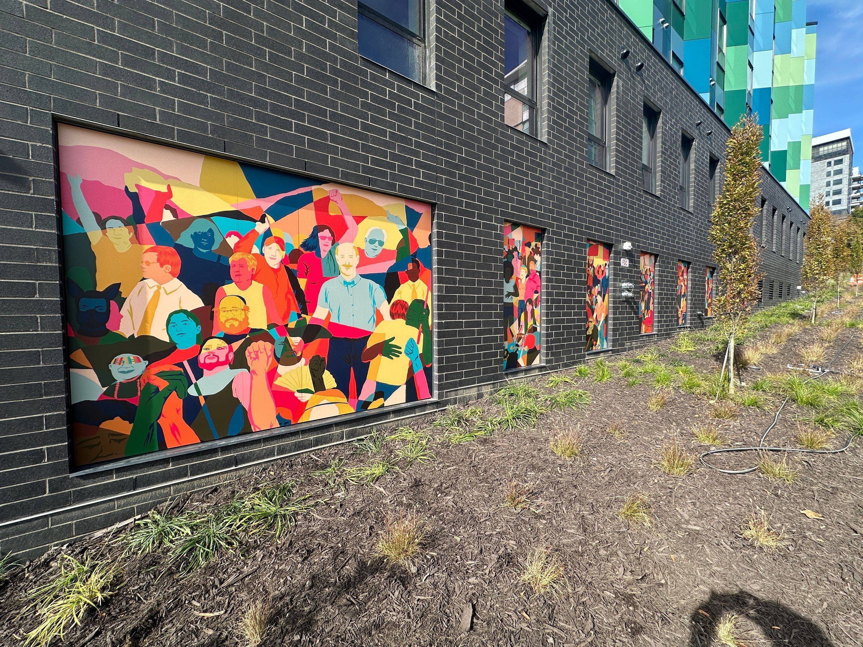 Awesome artwork turned graphics for the Mosaic Building in (Oakland ...