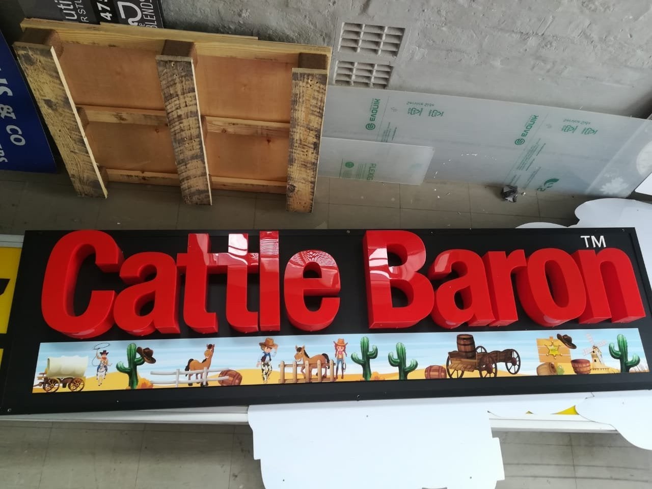 Cattle Baron Sign