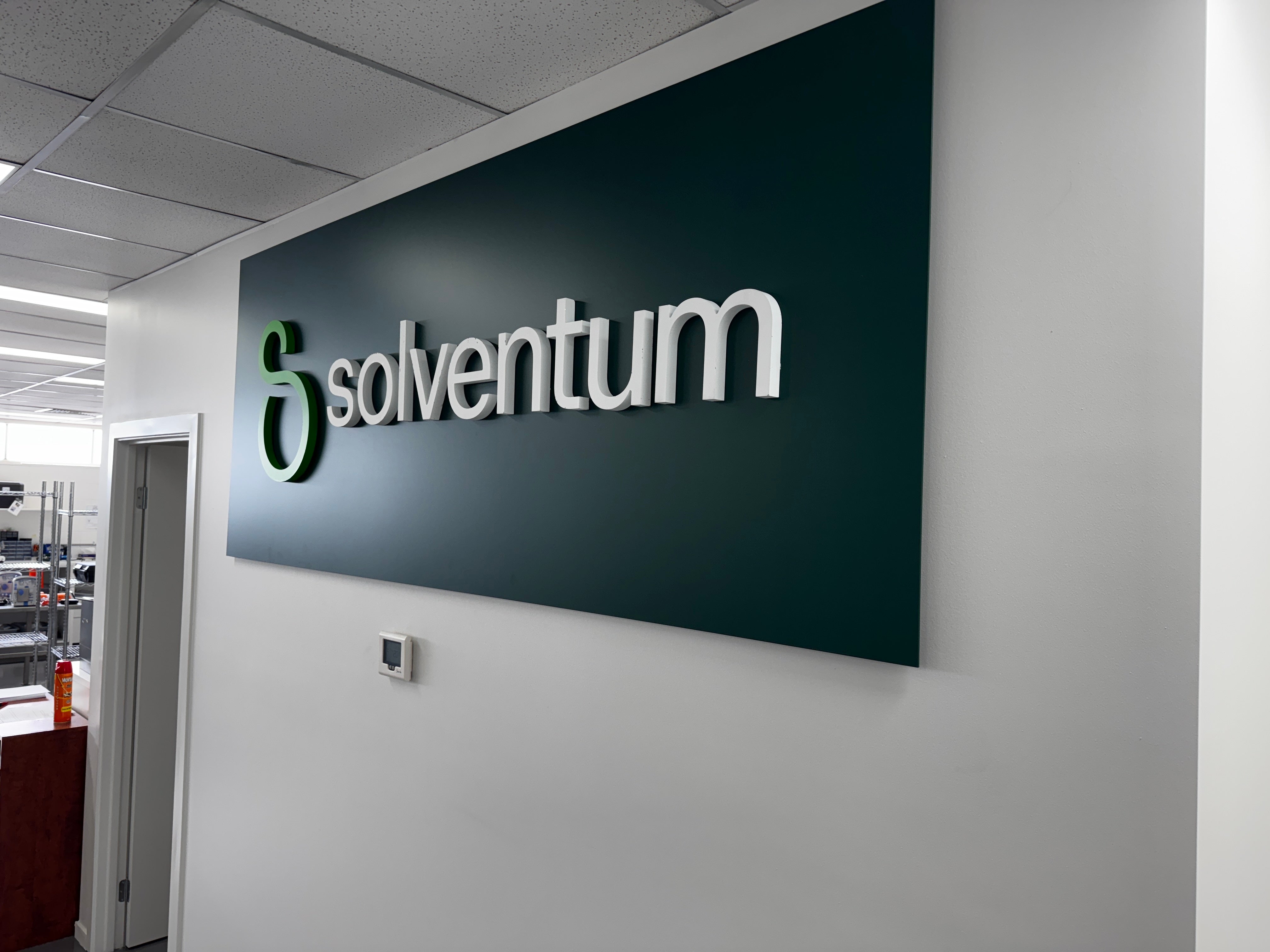 Receptionist | Large scale Acrylic Sign For Health Care Company ...