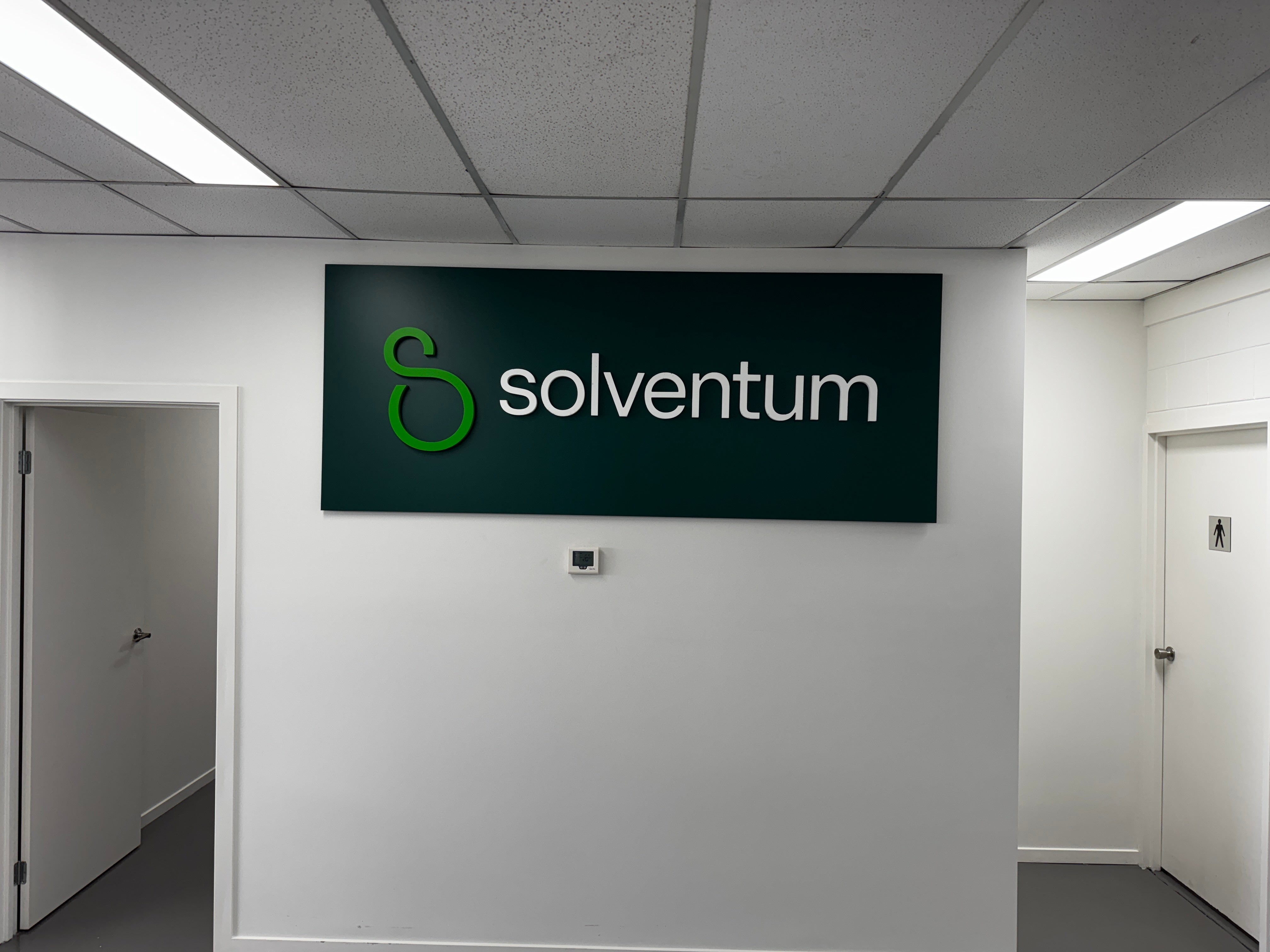Receptionist | Large scale Acrylic Sign For Health Care Company ...