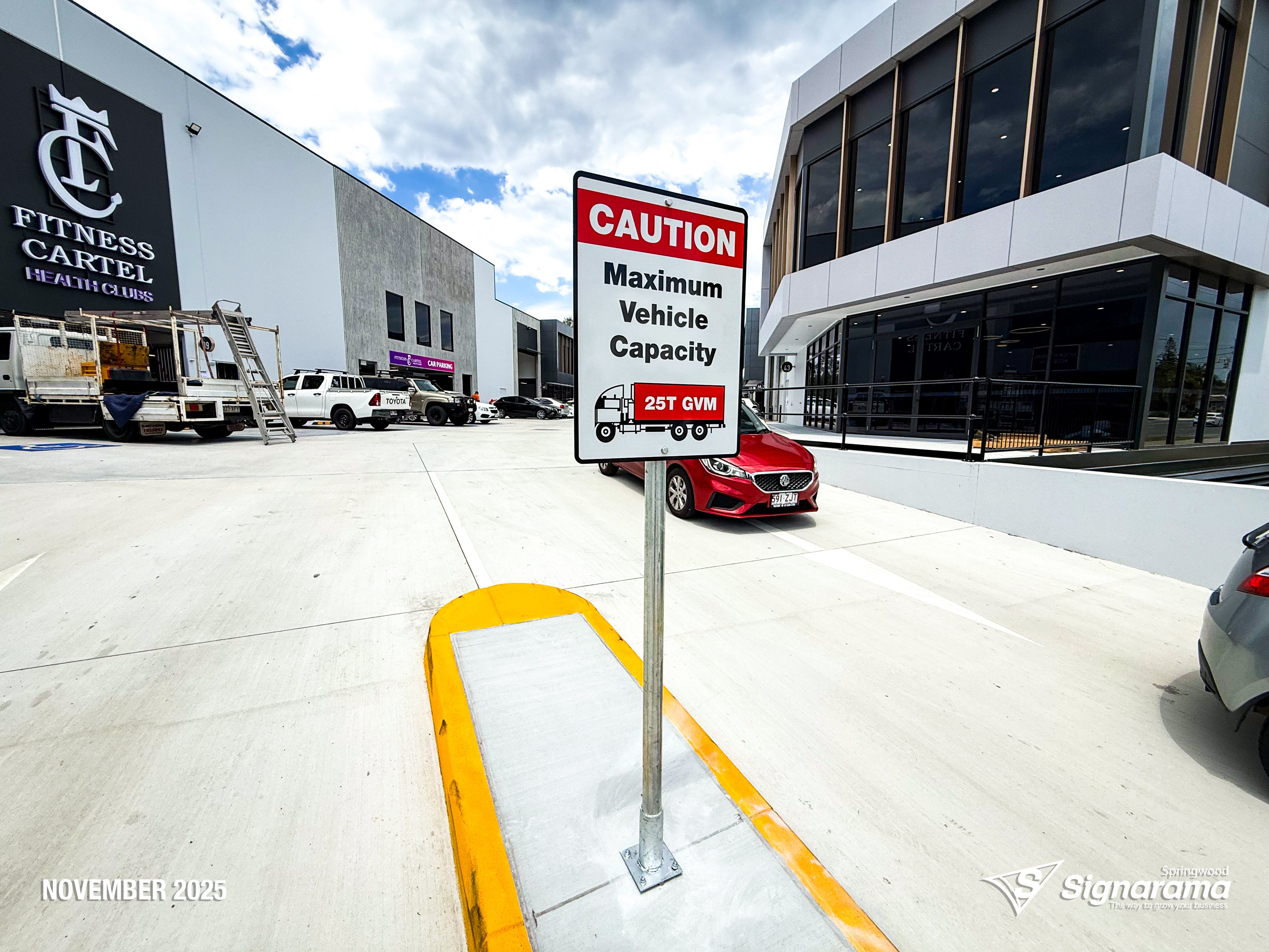 Weight Limit Signage - Dexar Developments