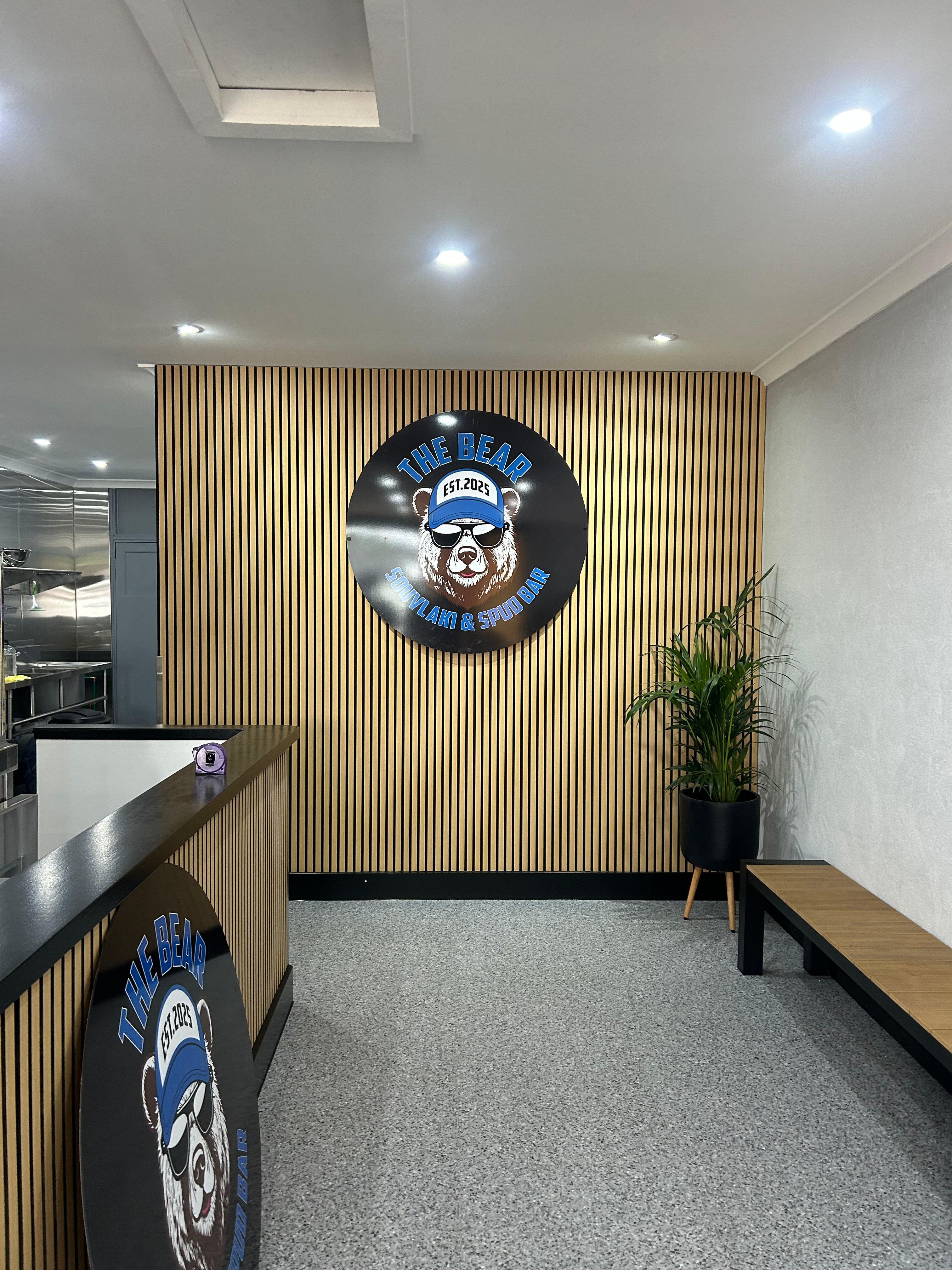 The Bear Souvlaki and Spud Bar Is Here: Bold Branding, Unmissable Signage