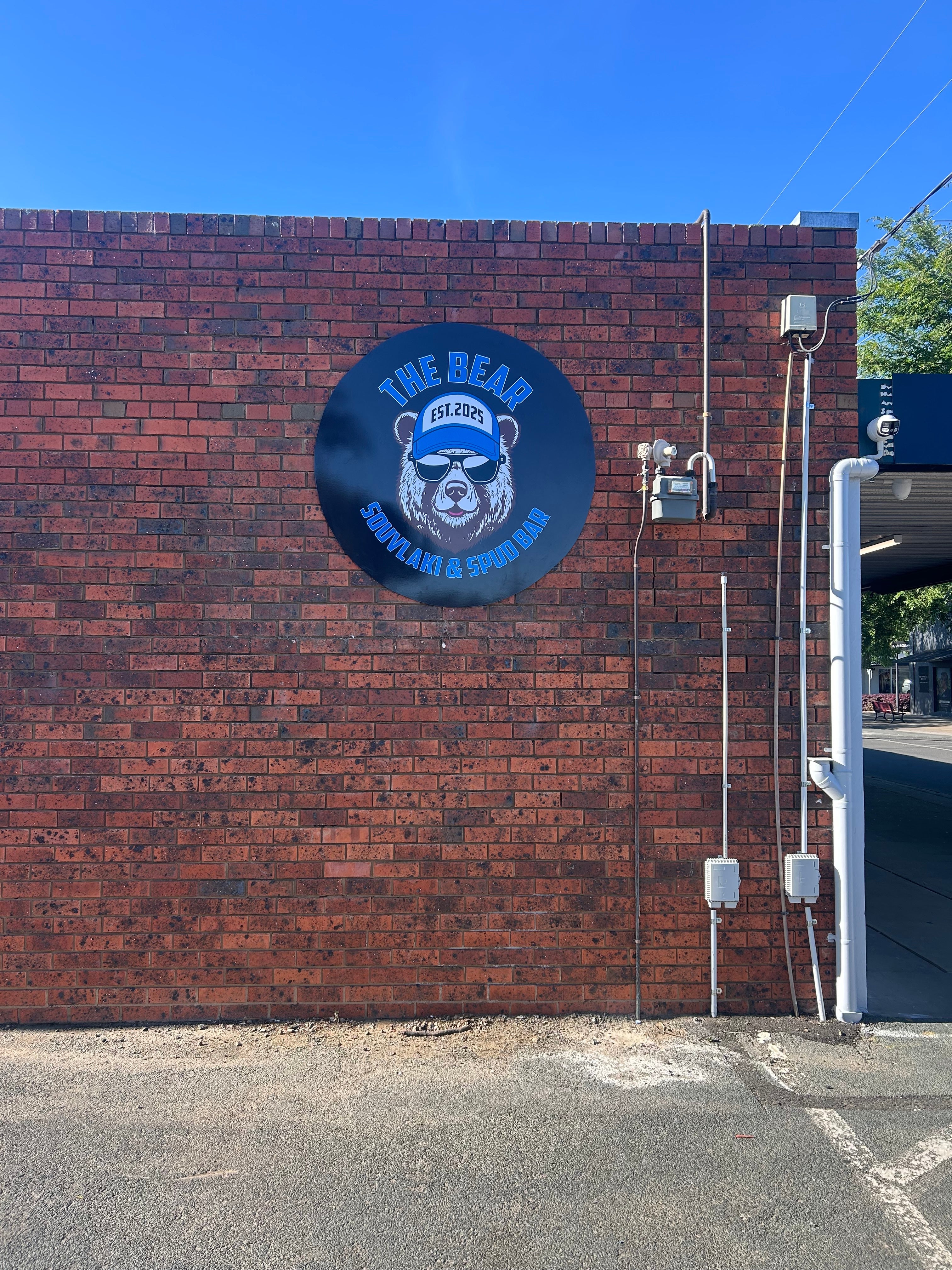 The Bear Souvlaki and Spud Bar Is Here: Bold Branding, Unmissable Signage