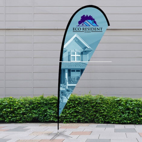 Buy custom branded Medium Tear Drop Flag Kits with your logo! - Signage