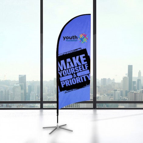 Buy custom branded Small Feather Flag Kits with your logo! - Signage
