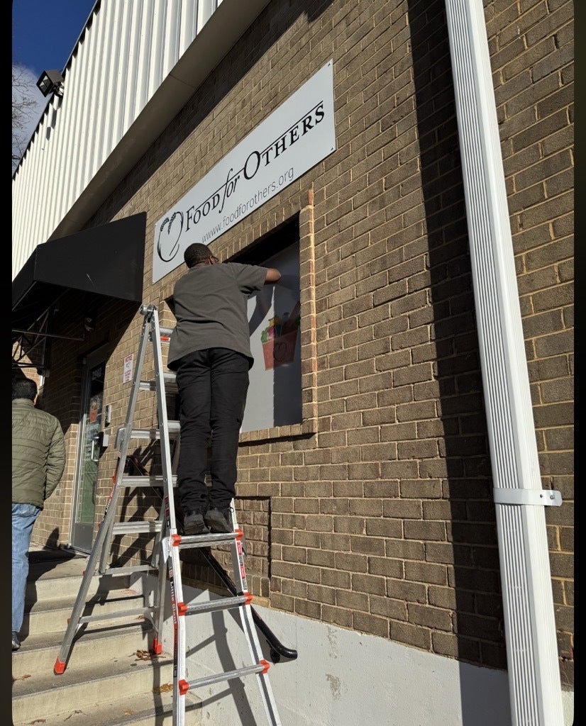 Helping Fairfax Families: Signarama Installs Wayfinding Signs for Food ...
