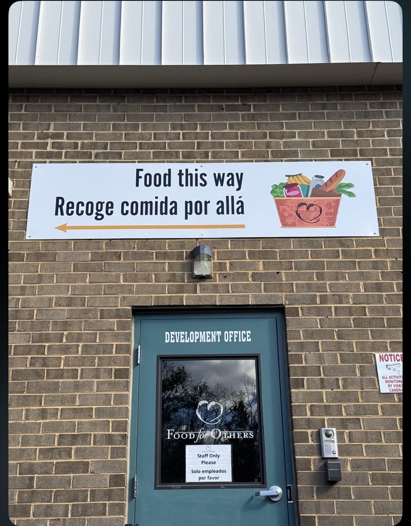 Helping Fairfax Families: Signarama Installs Wayfinding Signs for Food ...
