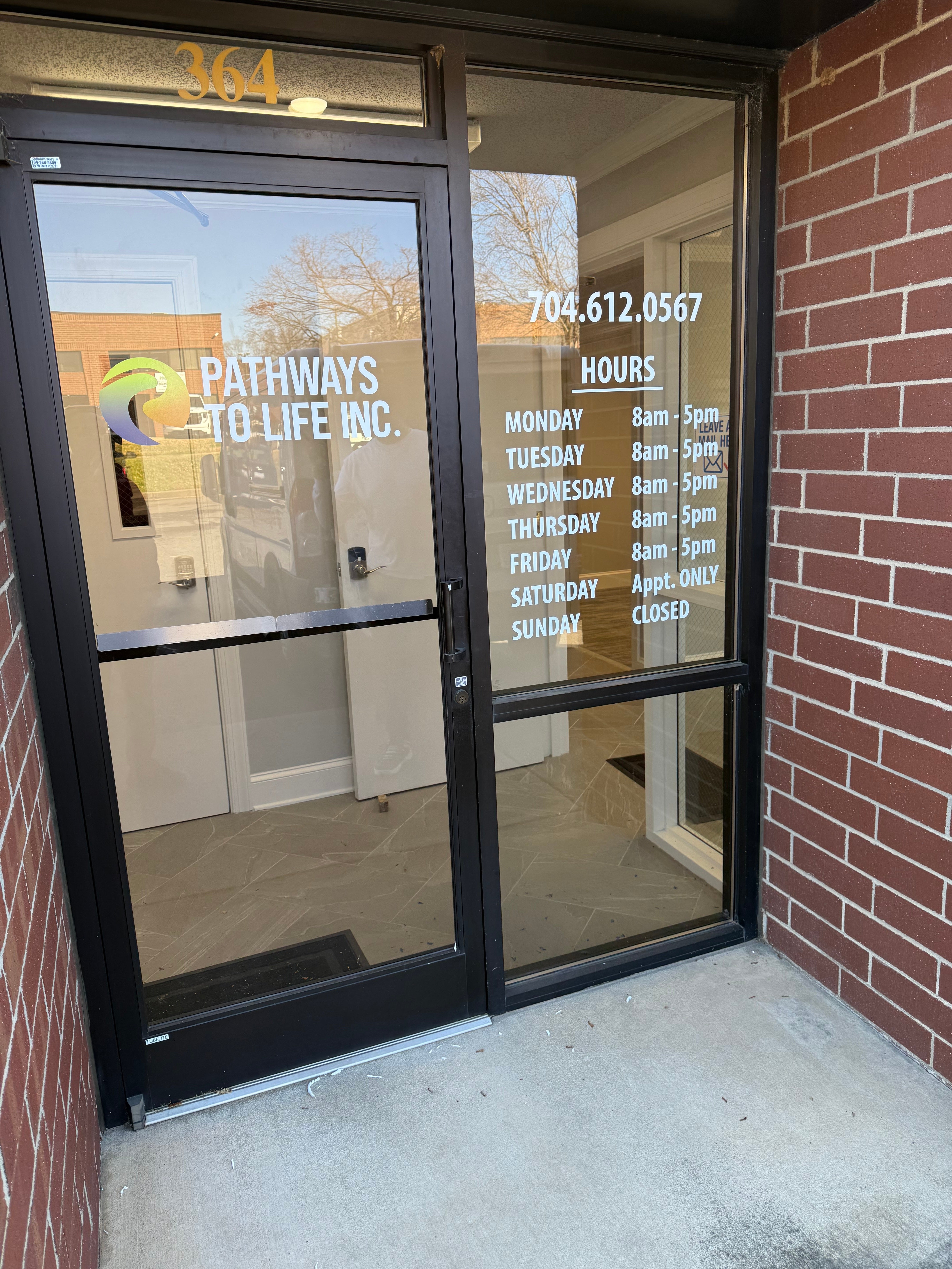 Pathways to Life Inc. Window Graphics